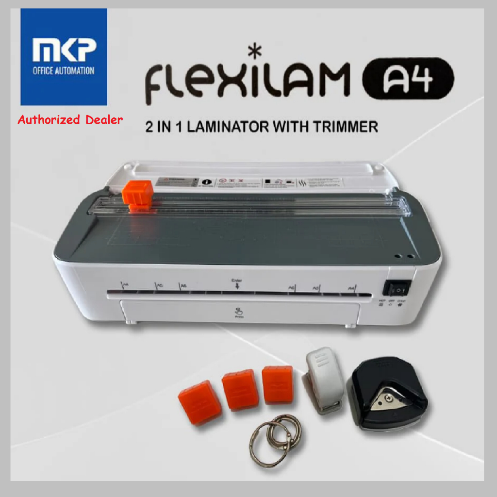 MKP A4 FLEXILAM Laminator/ Multi-Purpose Laminating Machine (Trimmer ...