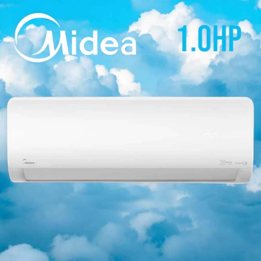 MIDEA WALL MOUNTED AIR CONDITIONER 1.0HP INVERTER MSXS-10CRDN8 | Shopee ...