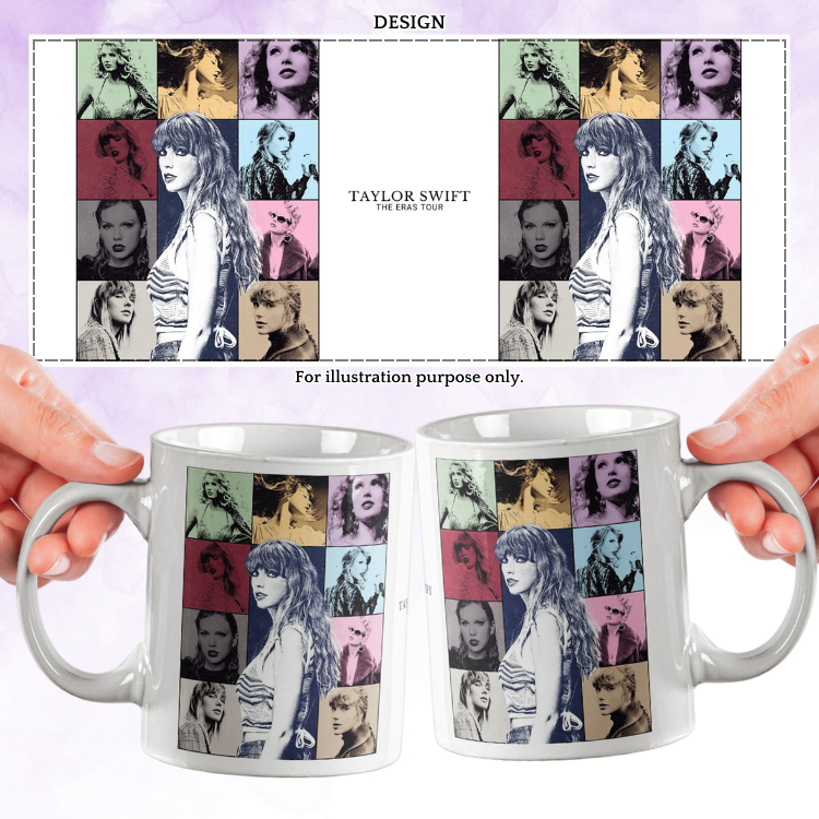 [MG24-08069] TAYLOR SWIFT THE ERAS TOUR MUG WHITE MUG GIFT IDEA SWIFTIE ...