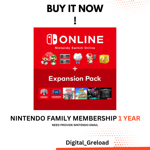 Nintendo Switch Online 12 Months 1 YEAR Family Membership | Shopee Malaysia