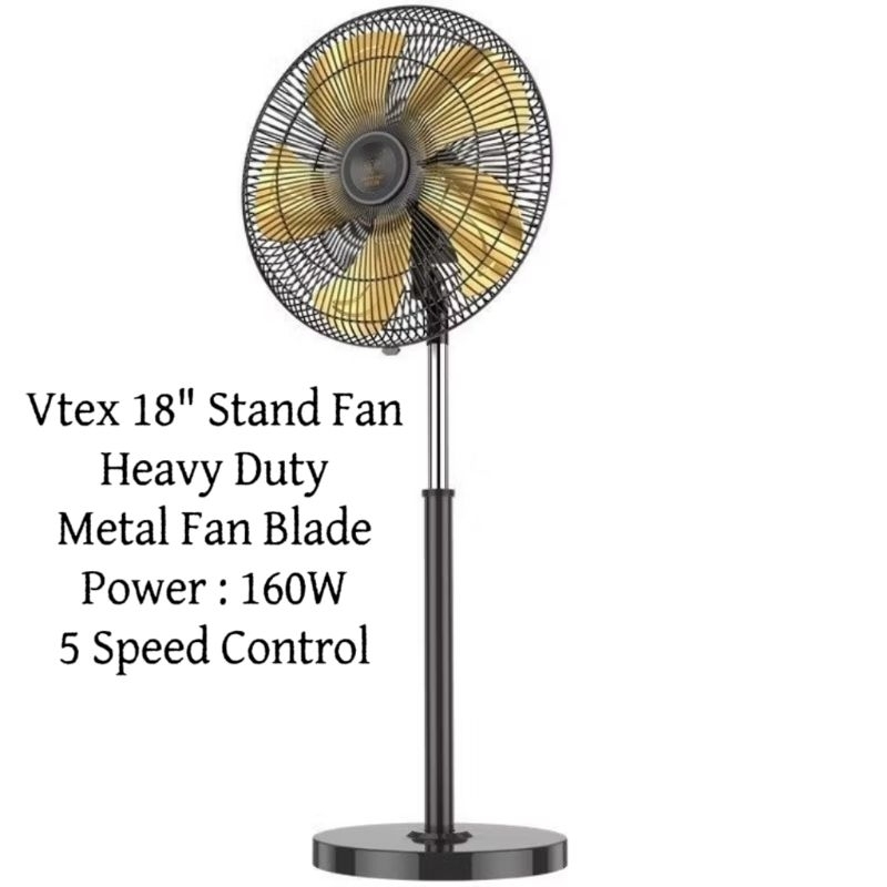 STAND FAN [ Heavy Duty 18" Industrial Stand Fan 100% Copper Motor ...