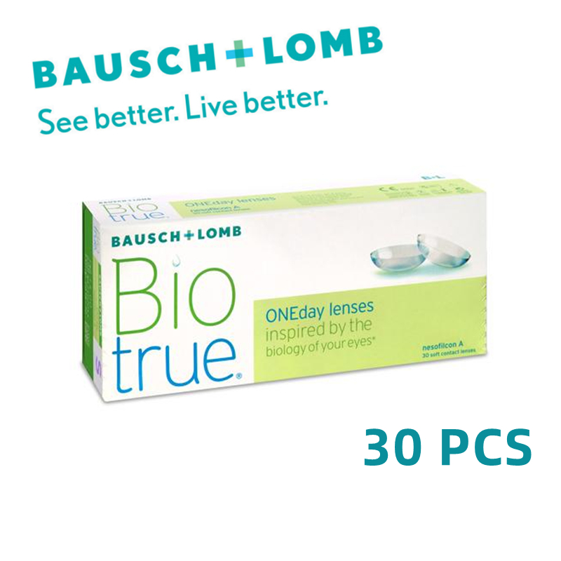 Bausch & Lomb Biotrue Daily Disposable Contact Lenses Clear Lens (30 ...
