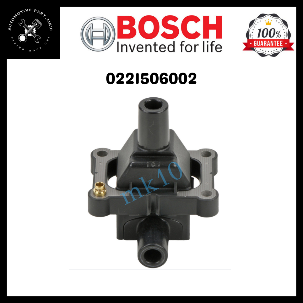 BOSCH Ignition Coil 0221506002 100% Genuine for Mercedes-Benz | Shopee ...