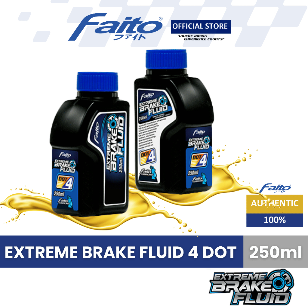 FAITO.OS Brake Fluid DOT 4 250ml High Quality Brake Oil Minyak Brek ...