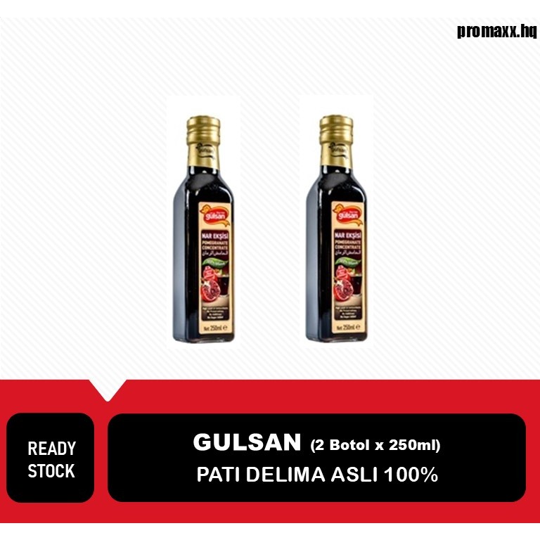 Gulsan Pati Delima Tiada Gula Tambahan Jus Delima 2 Botol x 250ml ...