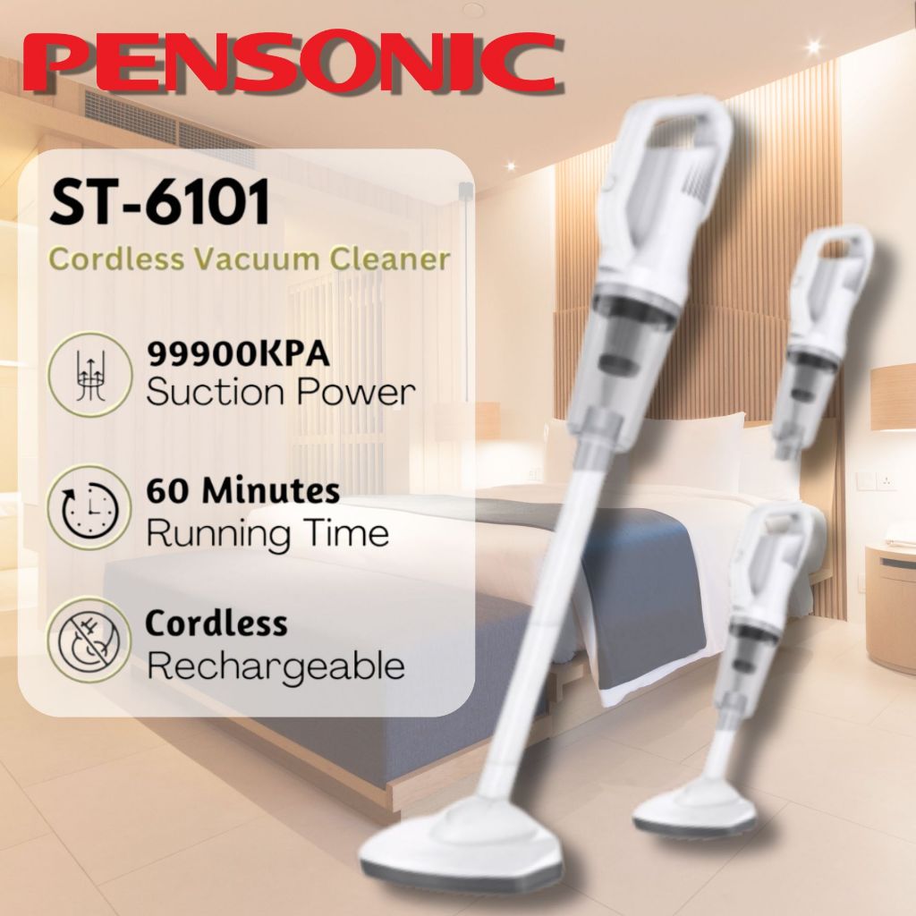 PENSONIC Portable Handheld ST-6101 Cordless Vacuum Cleaner Light Weight ...