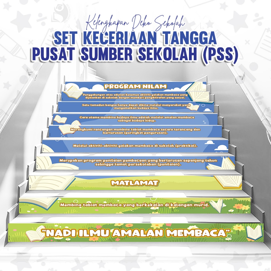 🌼1 DAY SHIP🌼 Banner Hiasan Tangga PSS Ceria - BBM / PAK-21 / TEBAL / 380 GSM / DEKORASI TANGGA ...