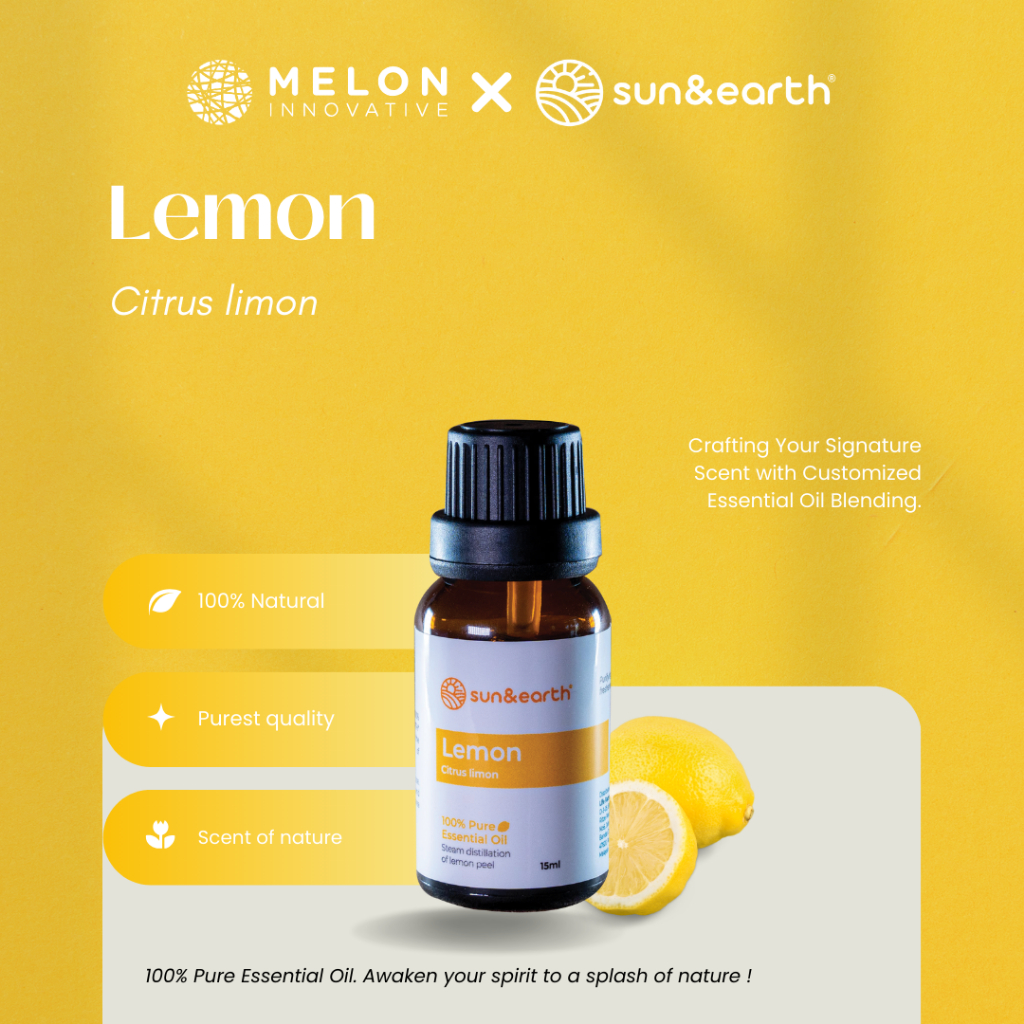 Sun & Earth® Lemon Pure Essential Oil (15ml) | Shopee Malaysia