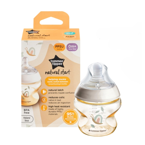 Tommee Tippee Natural Start PPSU 5oz/150ml Snail Design Bottle Single Pack | Shopee Malaysia