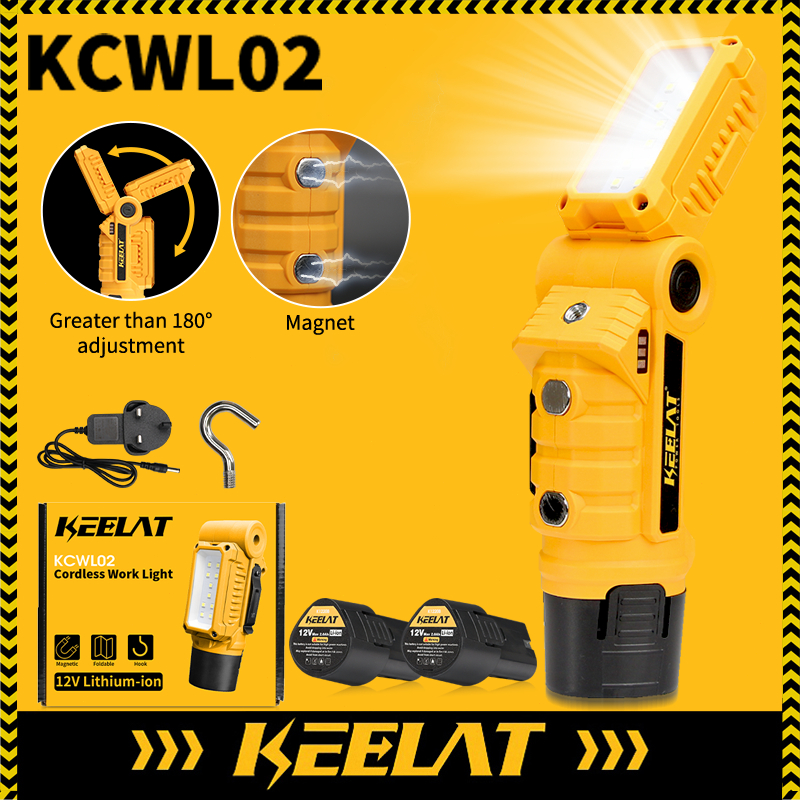KEELAT Workshop Camping LED Cordless work Light Magnetic Emergency Car ...