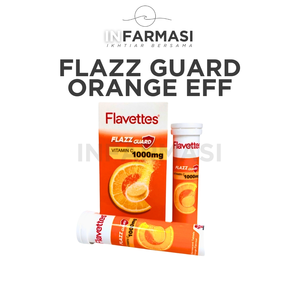 Flavettes Flazz Guard Effervescent Tablet Oren | Vitamin C 1000mg | 15 ...