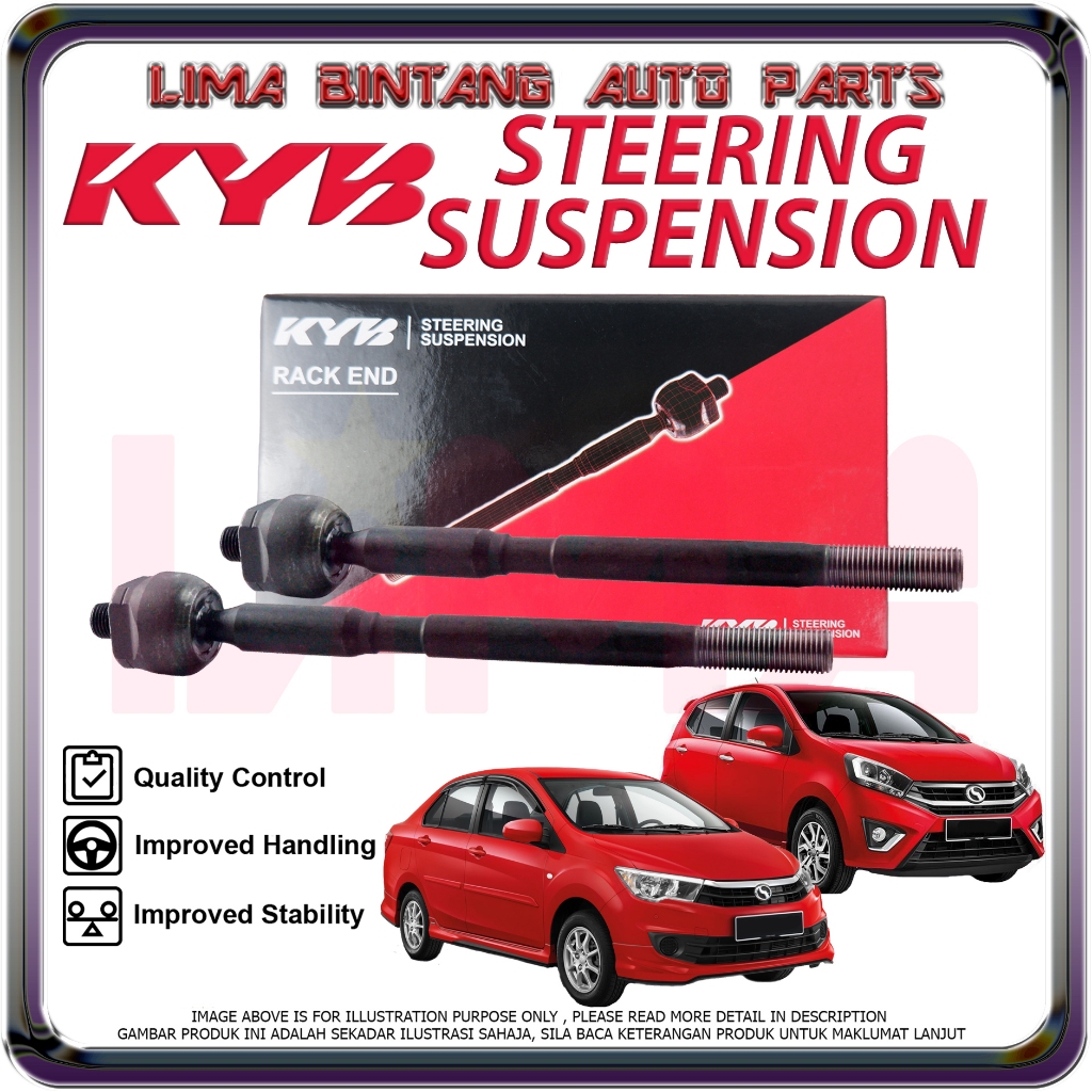 Perodua Axia , Bezza Rack End Steering Ball Head Heavy Duty KAYABA KYB ...