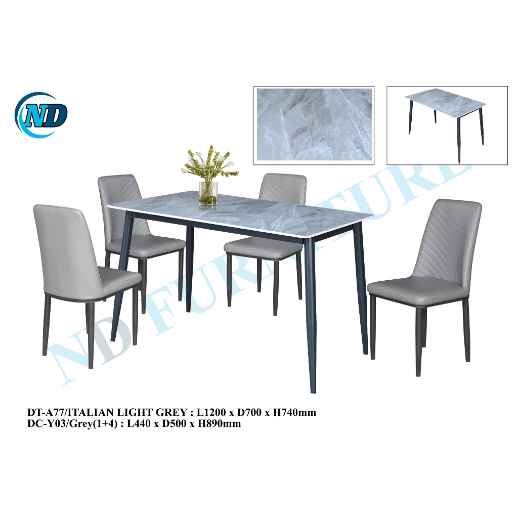 [CHAN FURNITURE SABAH] DINING SET (EM) DN KND-A77/DCY03G | Shopee Malaysia
