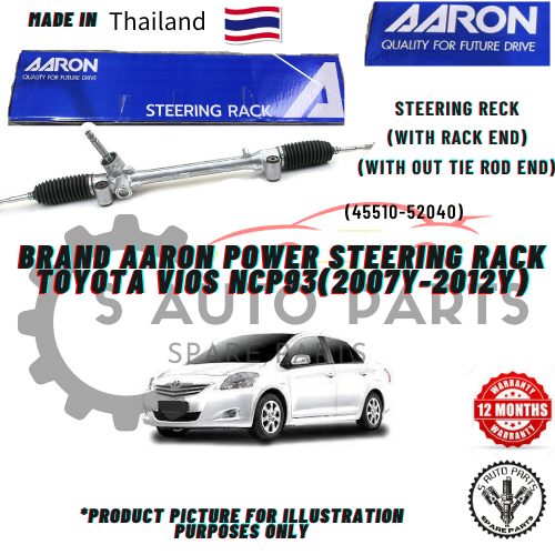 TOYOTA VIOS NCP93 (2007Y-2012Y) POWER STEERING GEAR RACK -BRAND 100% ...
