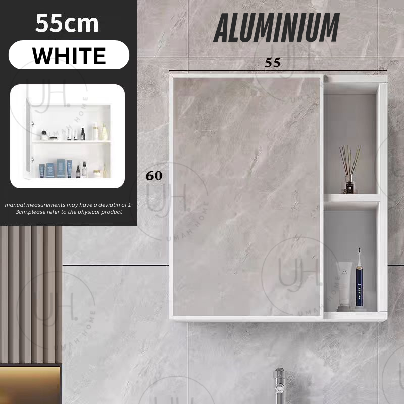 mirror box bathroom Aluminum Bathroom Mirror Cabinet Mirror with Shelf ...