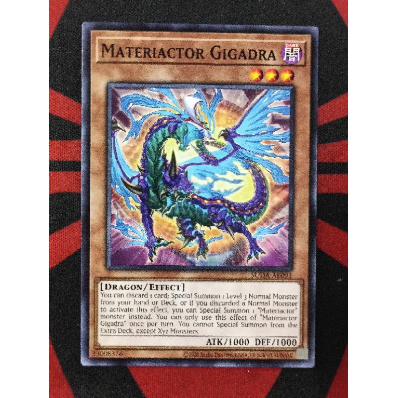YUGIOH KONAMI SUDA-AE093 Materiactor Gigadra (Common) | Shopee Malaysia