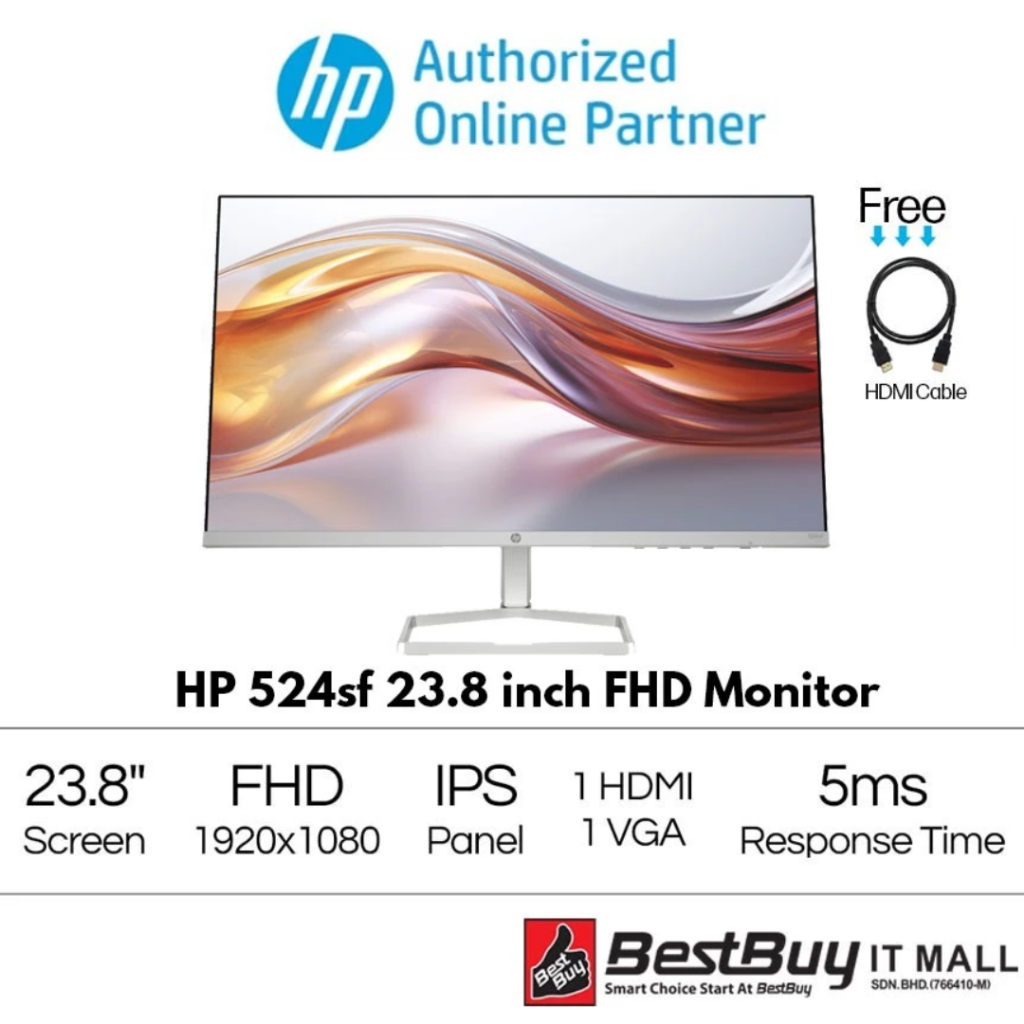 HP 524sf / 527sf / M24F / M27FD IPS FHD 75HZ LED Backlit Monitor (24 ...