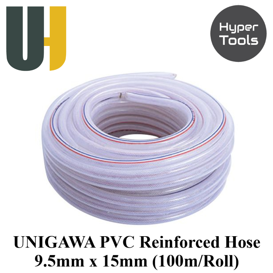 UNIGAWA PVC Reinforced Hose - 9.5mm x 15mm / 19mm x 26mm (Sell by Meter) | Shopee Malaysia