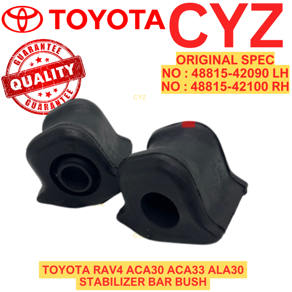 (1 PAIR) Front / Rear Stabilizer Bar Bush TOYOTA RAV4 ACA30 ACA33 ALA30 ...