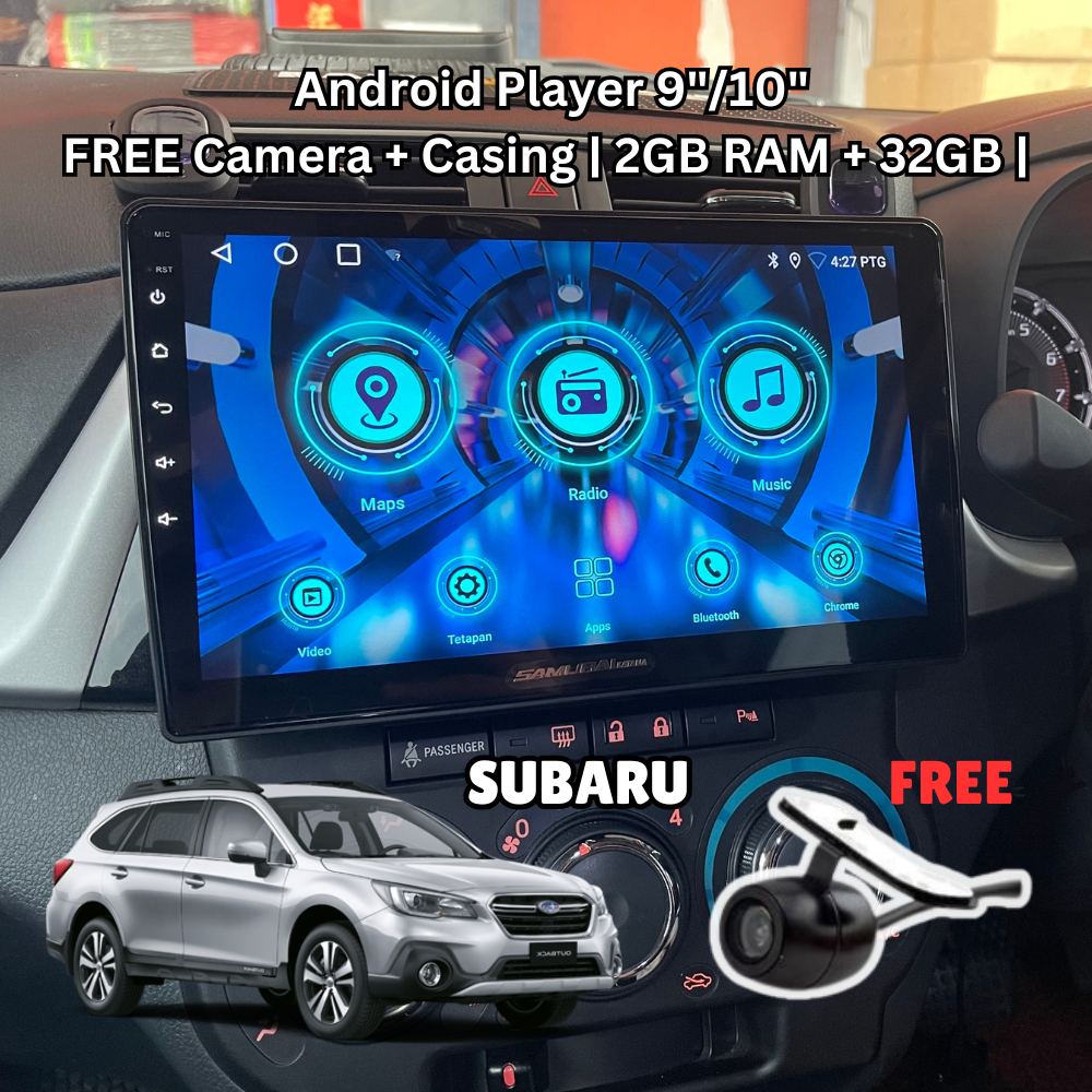 Subaru Android Player 9"/10" – FREE Camera + Casing | 2GB RAM + 32GB ...