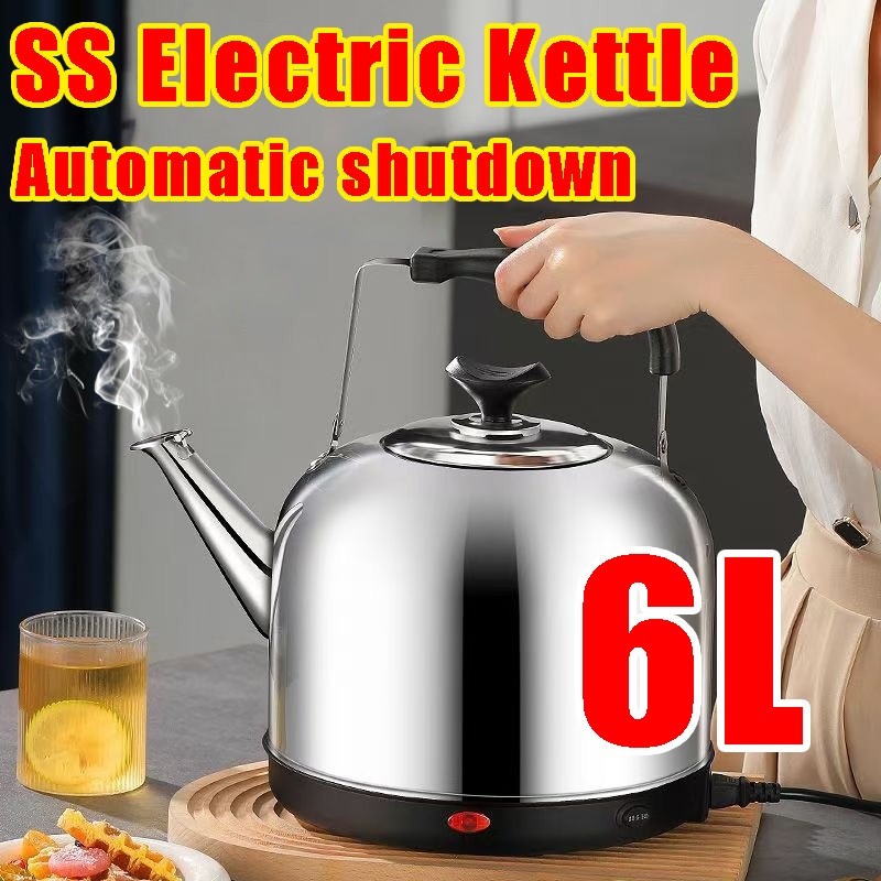 6L Stainless Steel Electric Kettle-Automatic Power-Off,Fast Boiling ...