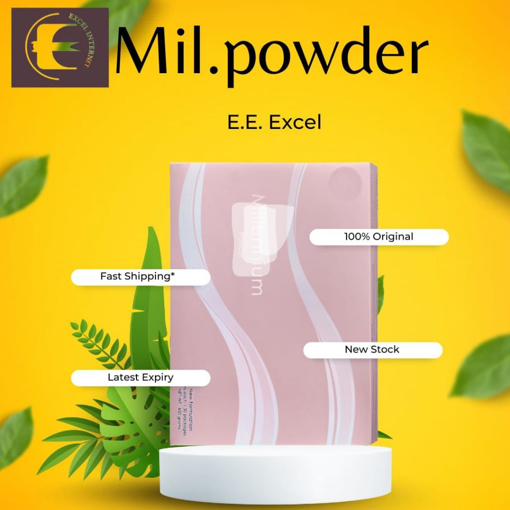 E.excel Millennium Powder Beverage 100% original | Shopee Malaysia