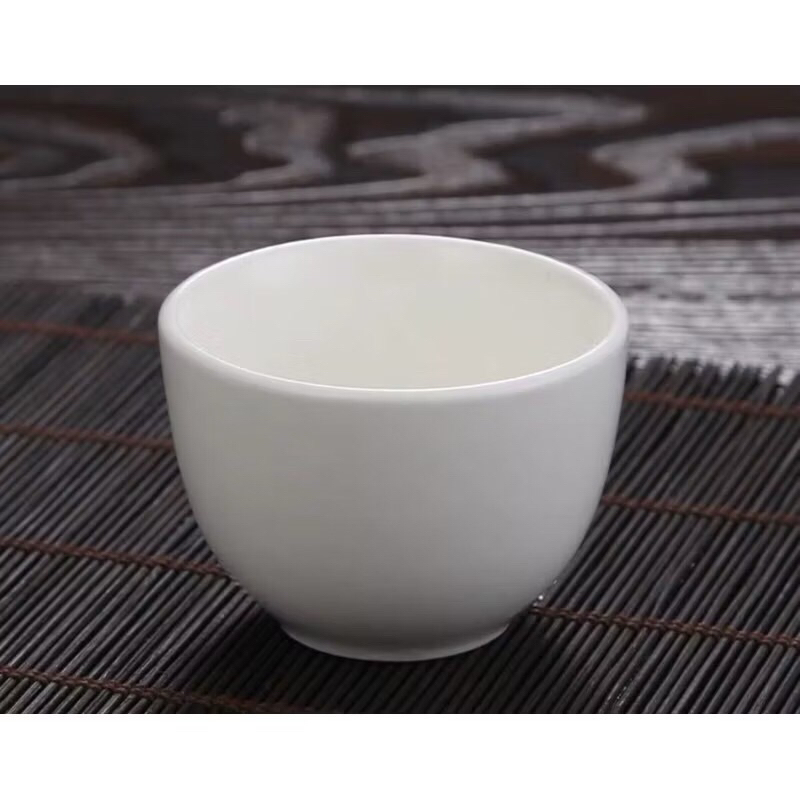 (4pcs)White Ceramic Teacup Cawan Teh Seramik Gelas Kecil 陶瓷江中茶杯 ...
