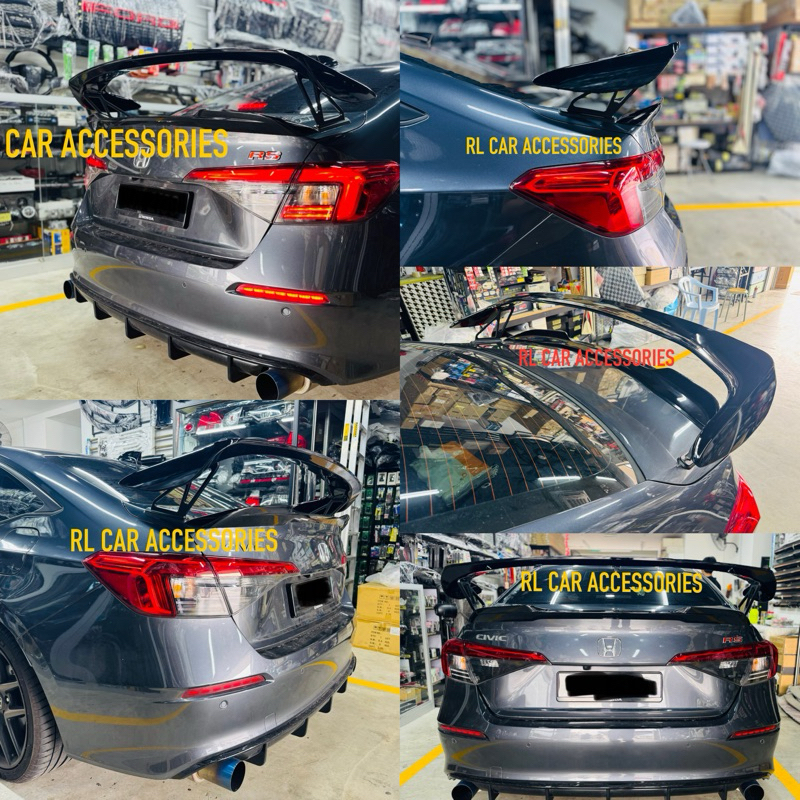 Honda Civic FE RS DT TYPE R JDM MDL M4 rear boot trunk lip spoiler 2022 ...