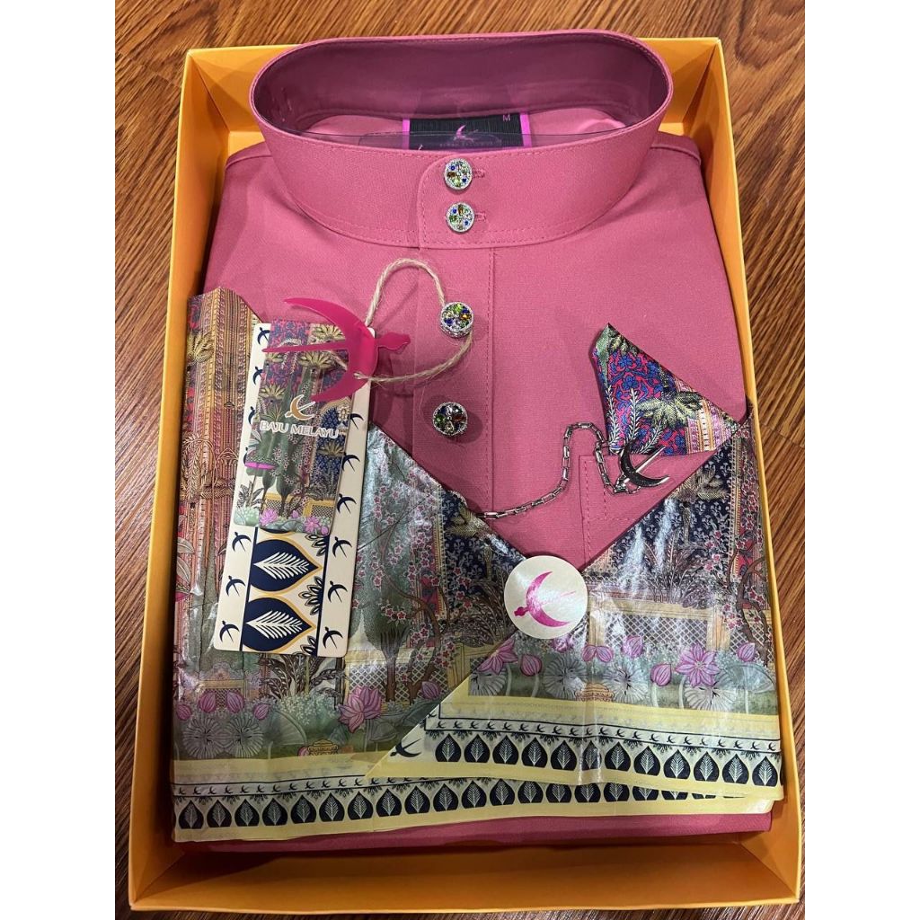 Elrah Exclusive Senna 2025 - Rose Pink : Free Gift + Butang + Sampin ...