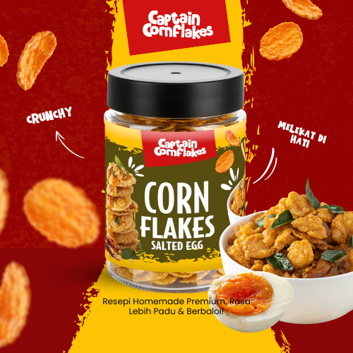 Corn Flakes Salted Egg Premium by Captain CornFlakes | Shopee Malaysia