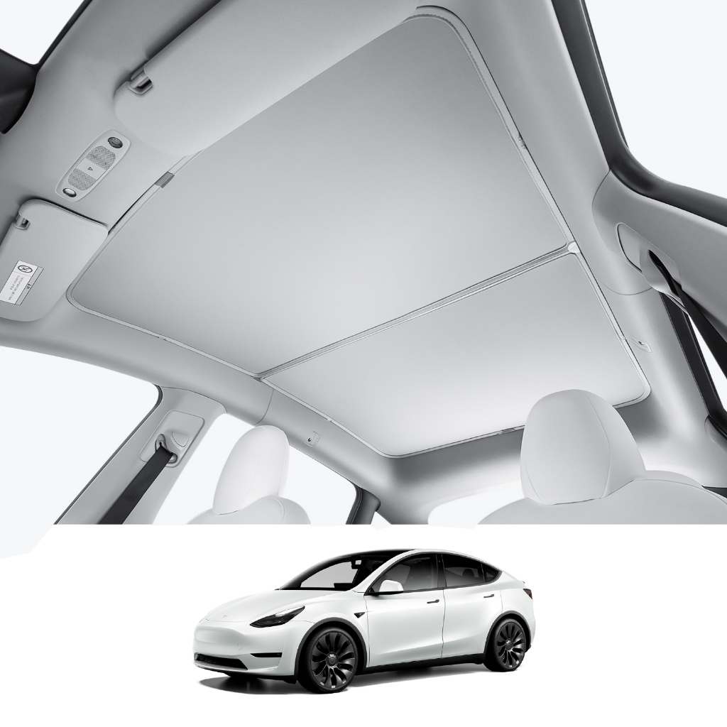 HALOBLK Roof Glass Sunshade For Tesla Model Y (2021-2024) | Model 3 ...