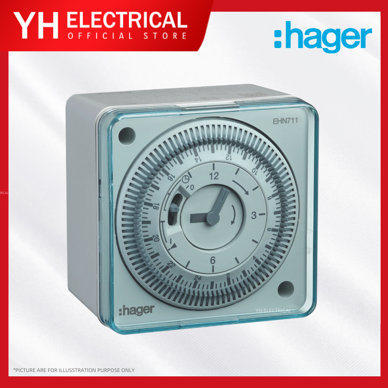 Hager EHN711 24Hour Timer (Analog)Time switch 100% Authentic product ...
