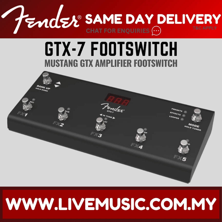 Fender GTX-7 Mustang GTX Amplifier Footswitch ( GTX 7 / GTX7 ) | Shopee ...