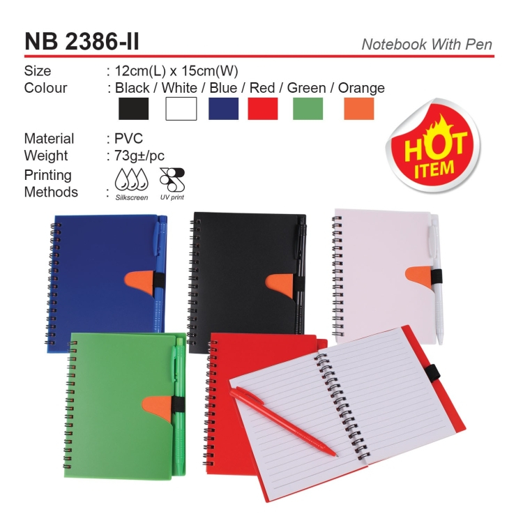 PP NOTEBOOK WITH PEN NB 2386-II / Doorgift / Souvenir / Gifts / Event ...