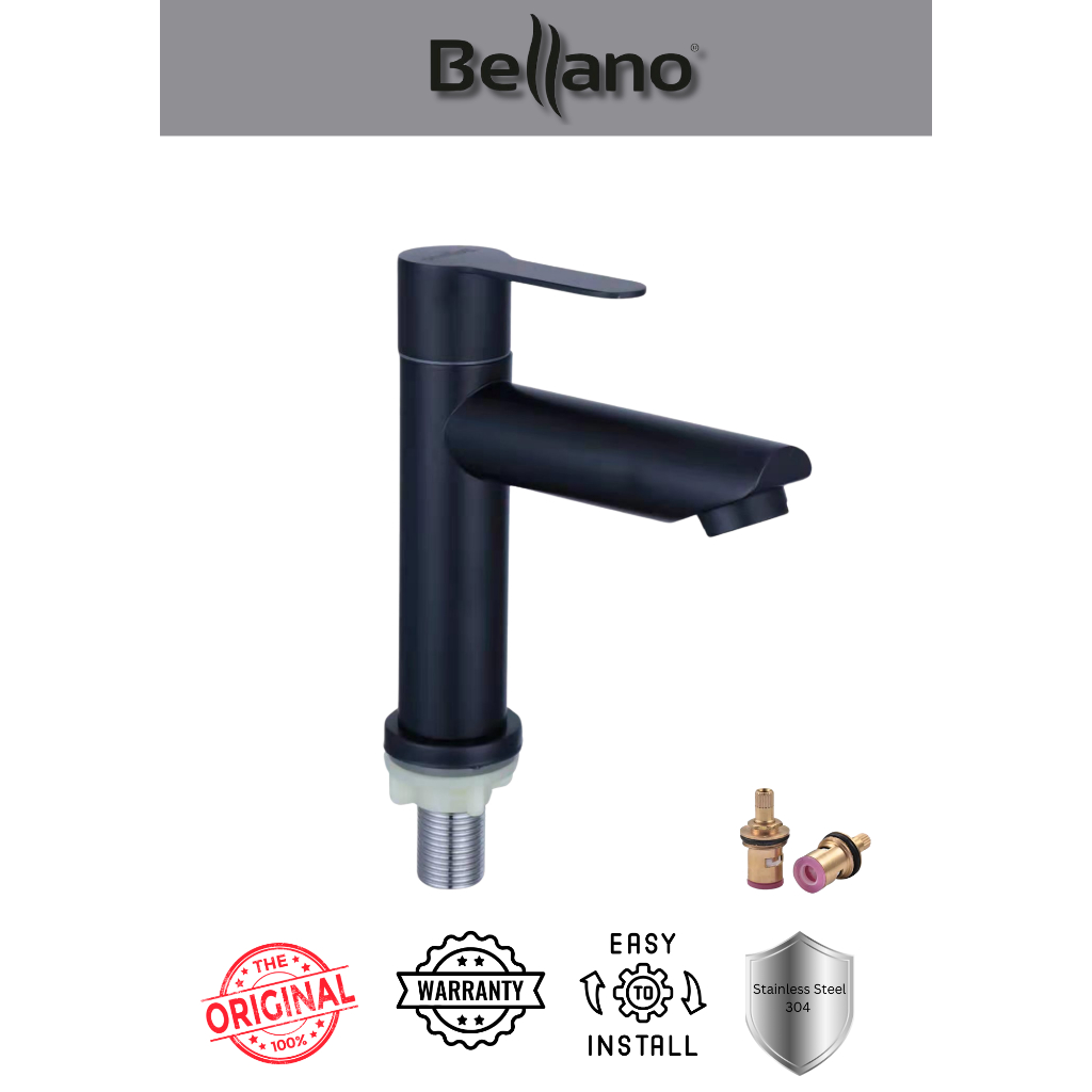 Bellano Mounted Kitchen Single Tap 304 Stainless Steel Water Tap Bln ...