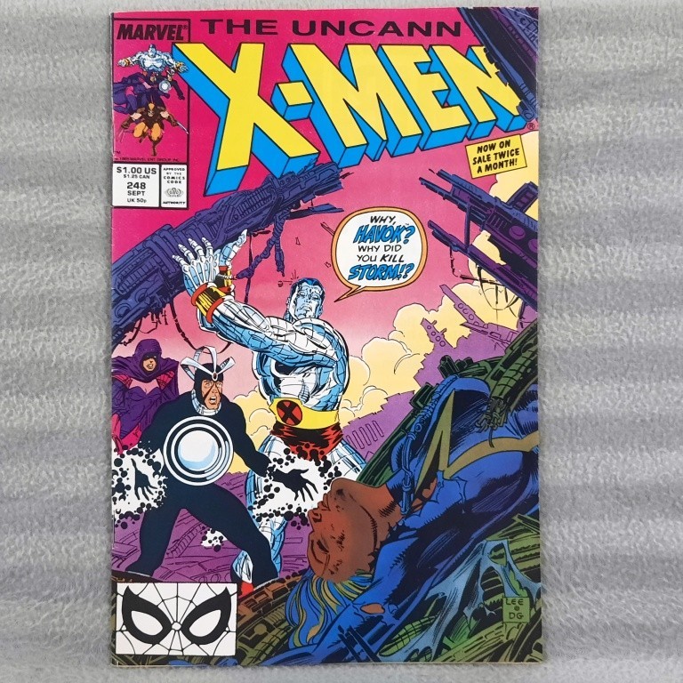 Uncanny X-Men #248 JIM LEE Cvr (1st Series Marvel Comics) Chris ...