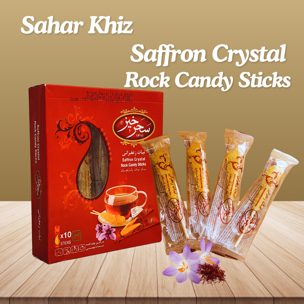 Sahar Khiz Saffron Crystal Rock Candy Sticks / Snacks / Food / Sugar ...