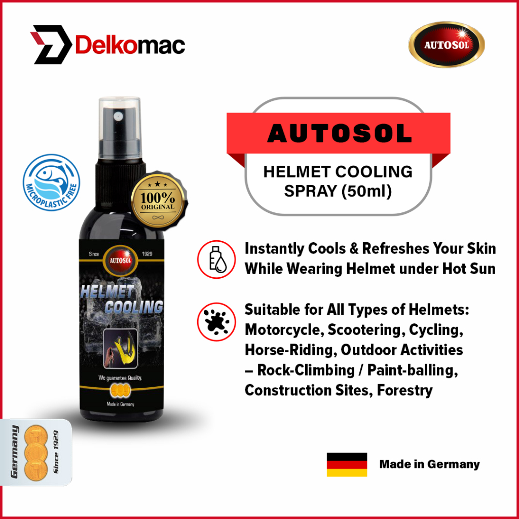Autosol Helmet Cooling Spray (50ml) - Motorcycle, scooter, cycling ...
