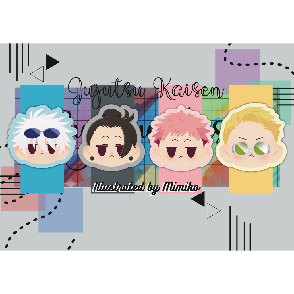 [Mimikoarts] Jujutsu Kaisen Sticker Set/Individual Waterproof Satoru ...