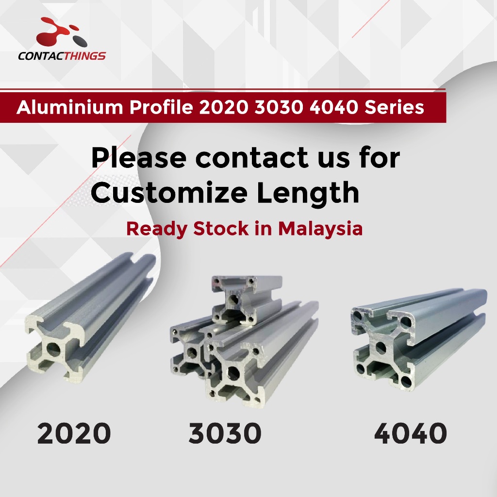 Aluminum Profile 2020 3030 4040 [High Strength] | Customize Length | Shopee Malaysia