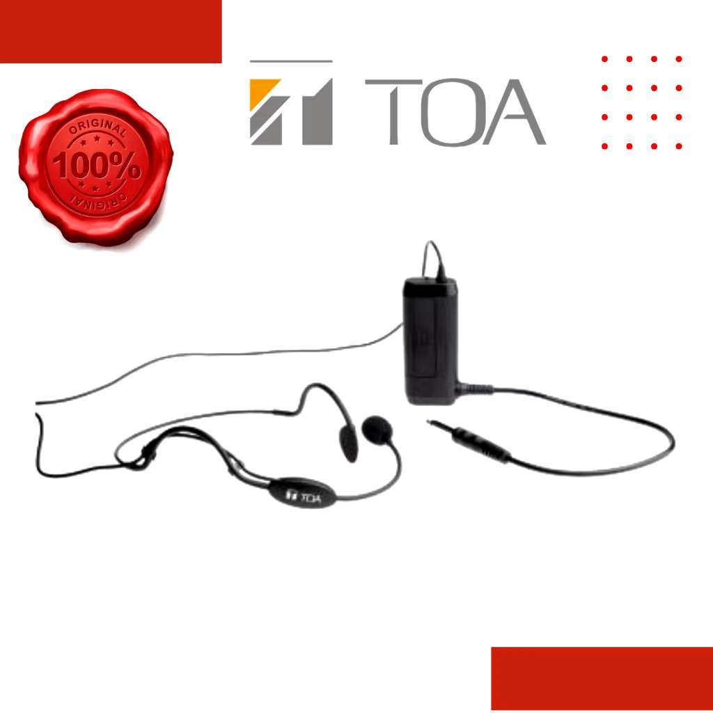 TOA Mic Imam Headset Microphone EM-370HS/EM-371HS Headset Mic 10Meter ...