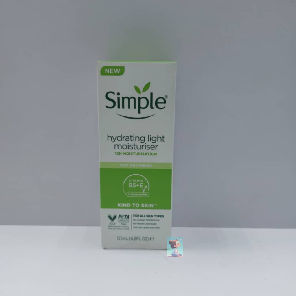 Simple Hydrating Light Moisturizer 125ml Fast absorption Kind to Skin ...
