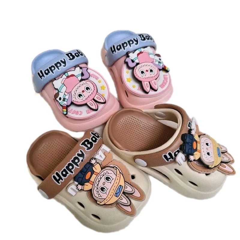 KB SHOE Croc Budak LABUBU 18-35 / Kids Cartoon Sandal (LABUBU) | Shopee ...