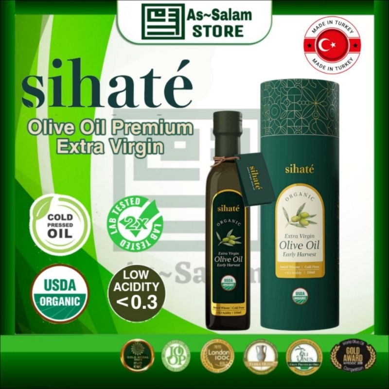 COMBO EVOO EH Minyak Zaitun Extra Virgin Early Harvest Sihate Premium ...