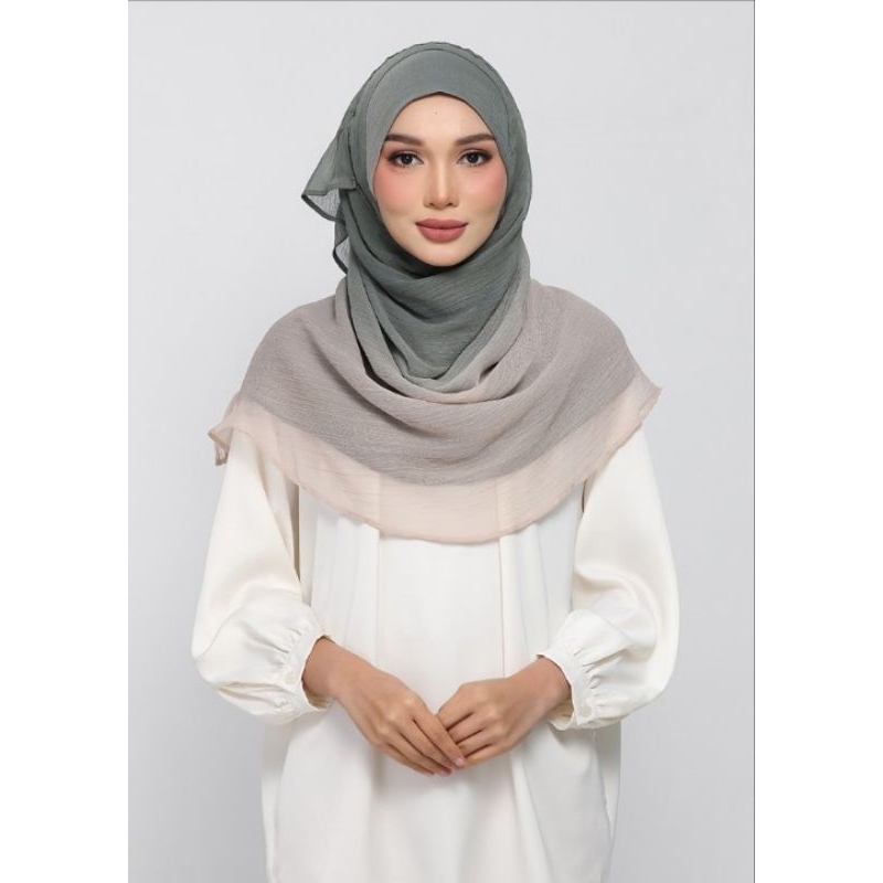 BEIGE OLIVE DEGRADE| RAMADHAN PLAIN COLLECTION 2025 | Shopee Malaysia