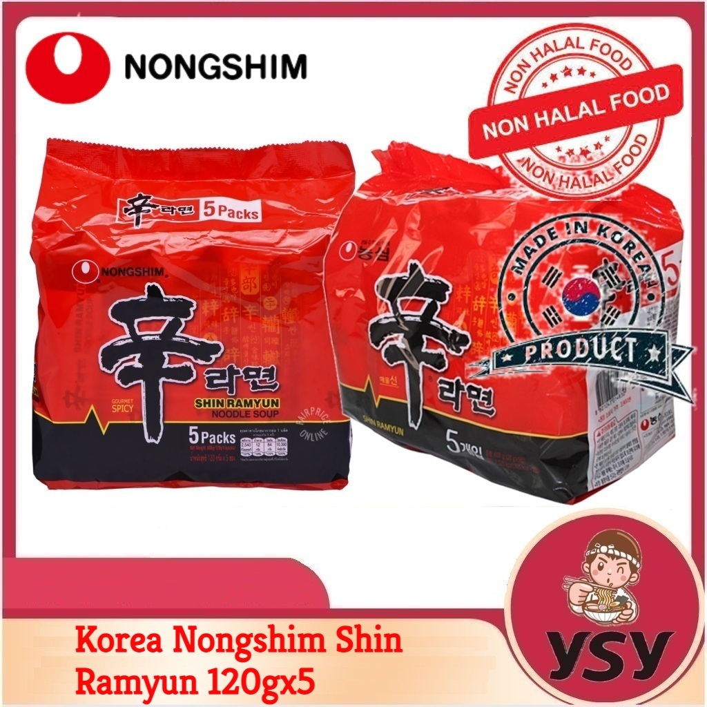 EXP: 12/2025 Made in Korea Nongshim Shin Ramyun Instant Noodle (120g x ...