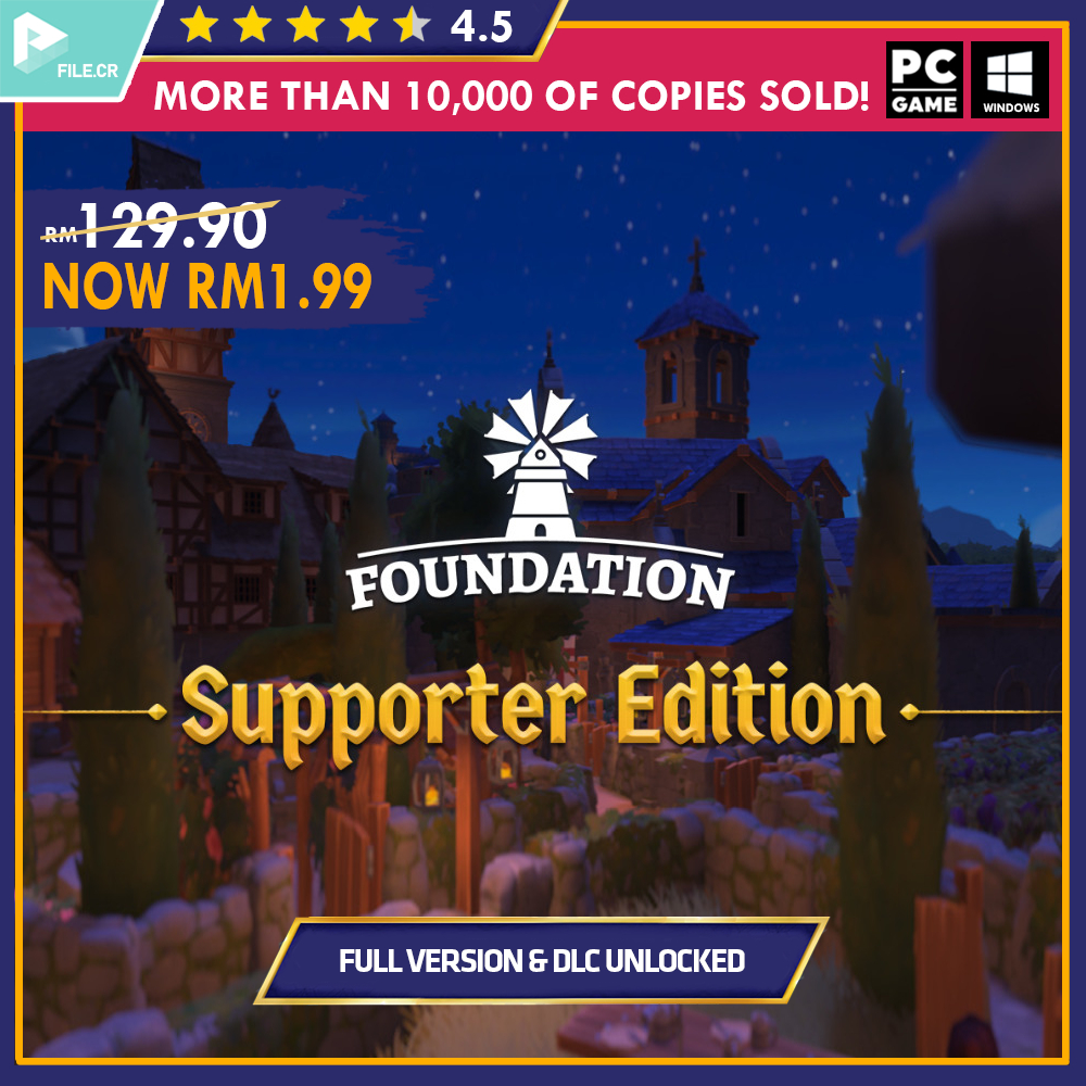Foundation: Supporter Edition – v1.10.2.0 + 2 DLCs/Bonuses[𝐋𝐈𝐅𝐄𝐓𝐈𝐌𝐄 ...