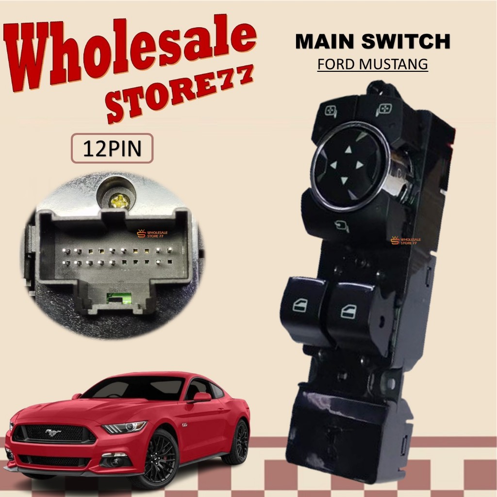 READY STOCK | FORD MUSTANG POWER WINDOW MAIN SWITCH SUIS TINGKAP CERMIN ...
