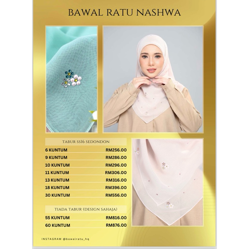 BAWAL RATU NASHWA (TABUR) | Shopee Malaysia