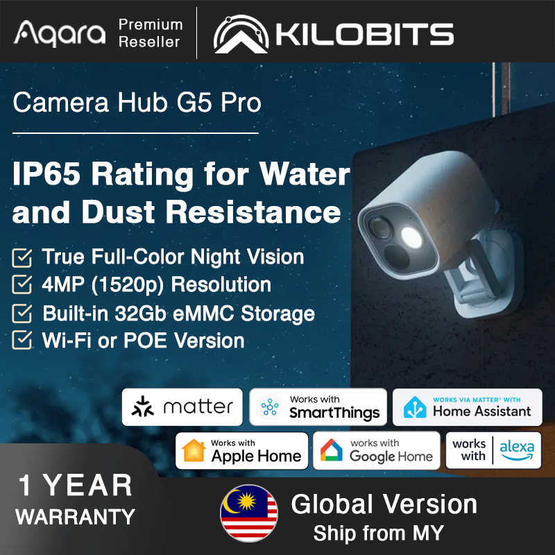 Aqara G5 Camera Hub 4MP PoE WIFI True Color Night Vision Security ...